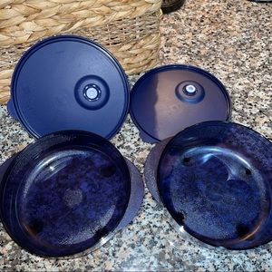 Tupperware | Kitchen | Tupperware Set Of Two Crystal Wave Microwaveable ...